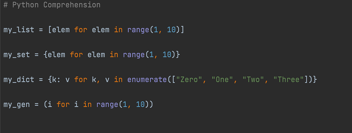 Introduction to comprehension in Python | Medium
