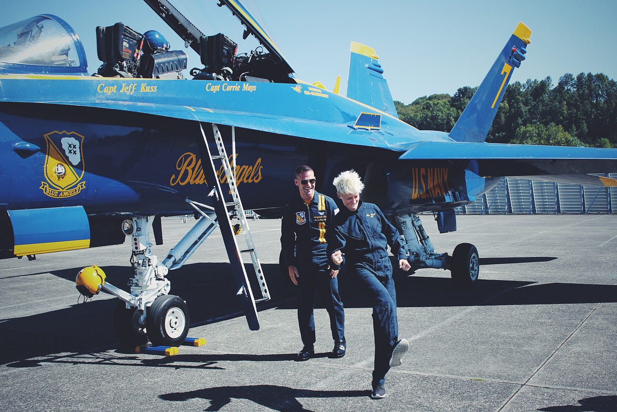 Photo Gallery: Pinoe soars with the Blue Angels | by Reign FC | Medium
