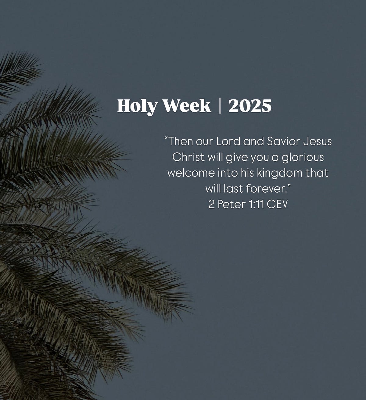 Holy Week 2025: A Simple and Sincere Journey | by Y Yamamoto | Apr ...