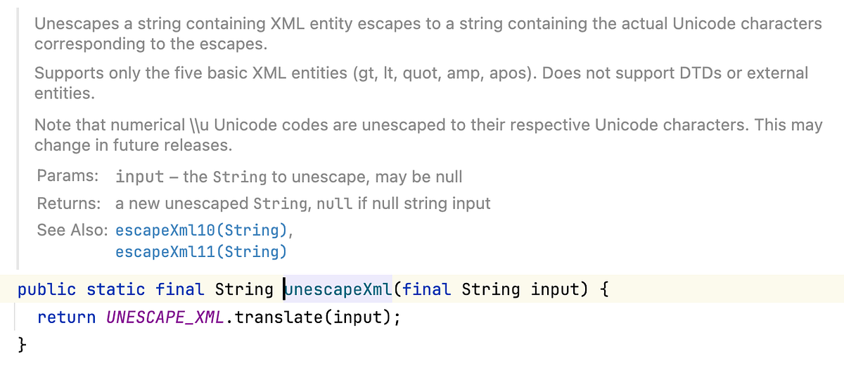 Java HTML Unescape. 처리해야 하는 XML 파일들 중 간혹 HTML 문자의 일부가… | by Web Developer | Apr, 2024 | Medium
