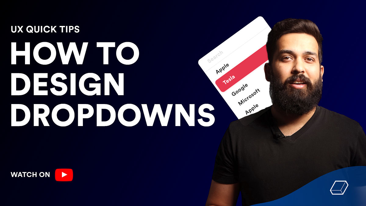 How to design Dropdowns? | UX Design Tips | Value at Void™ - San Hazare ...