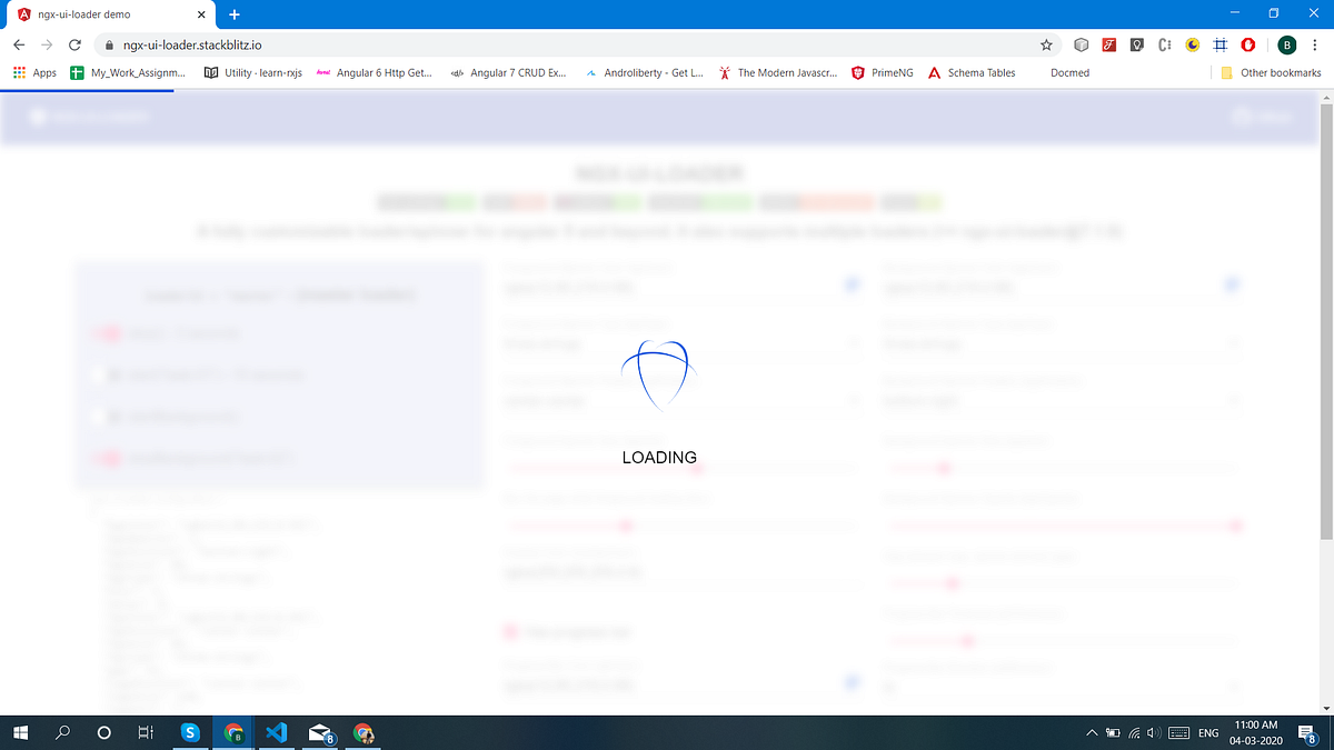 Configure Your Angular app with ngx-ui-loader | by Bharat Dhal | Medium
