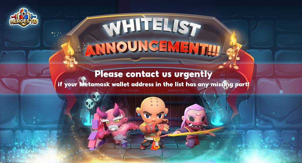‼️ IDO WHITELIST ANNOUNCEMENT. HeroesTD is so delighted to announce ...