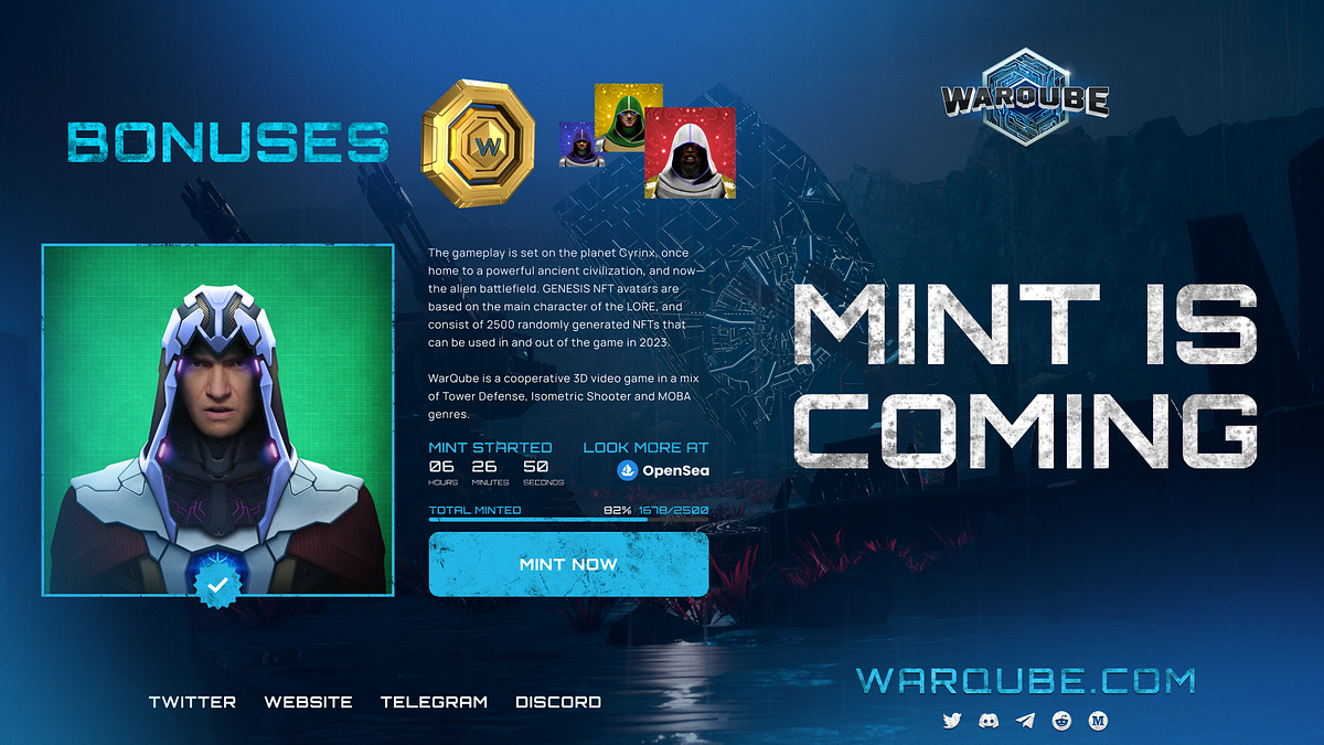 Official WarQube NFT Mint Date and Details | by WarQube | Medium