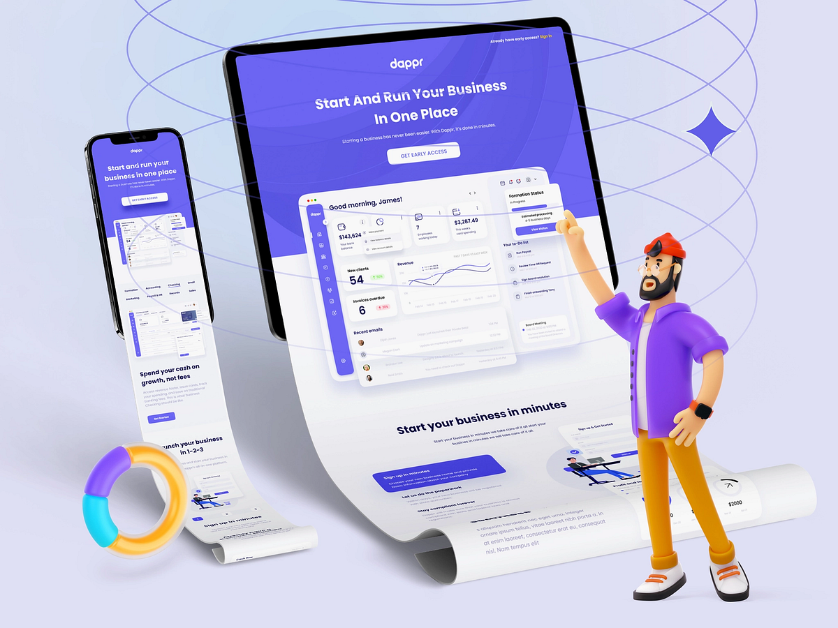 Clean and Fluent Web Design Works | Medium