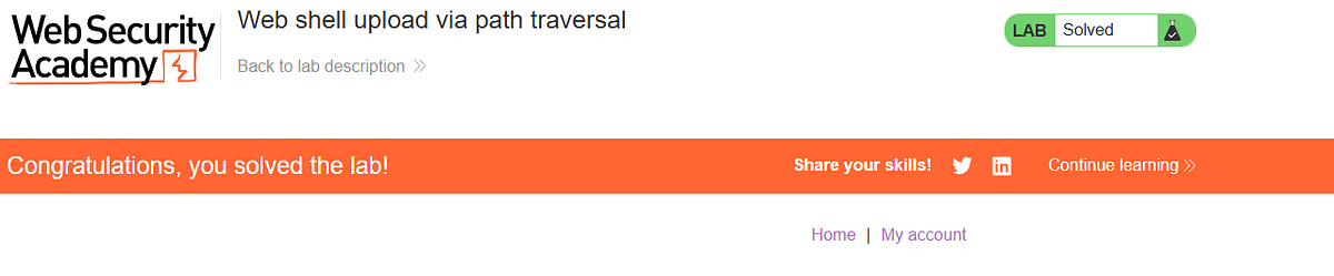 Lab: Web shell upload via path traversal | by Natsu | Apr, 2025 | Medium