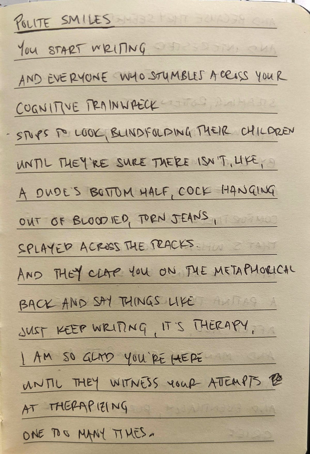 Polite smiles. You start writing and everyone who… | by Logophobic ...