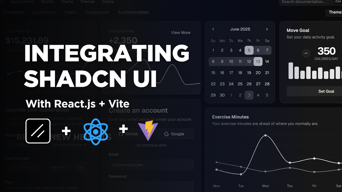 How to Use Shadcn UI in Your React + Vite Project | by Sudhanshu Gaikwad | Jul, 2025 | Medium