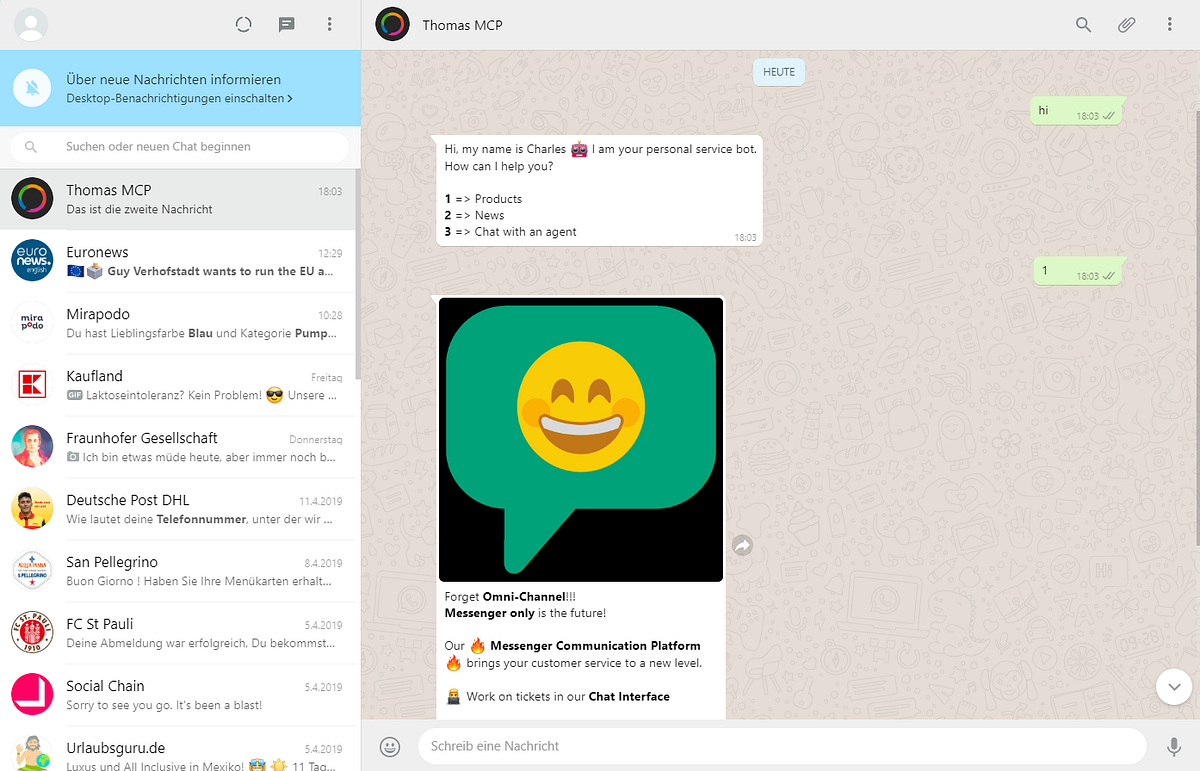 Building a WhatsApp chatbot in 5 minutes without coding | by Thomas ...