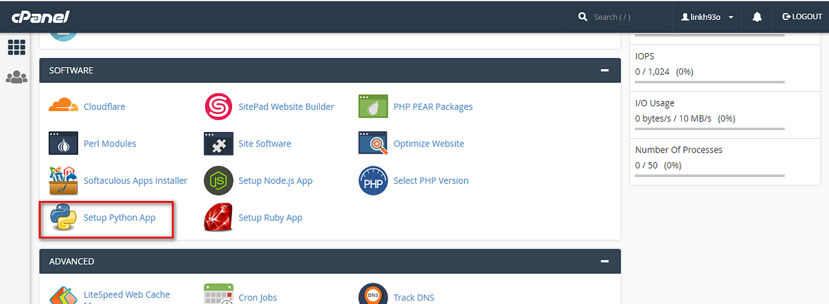 Run Your Django App In Your Cpanel | by Md Jewele Islam | Medium