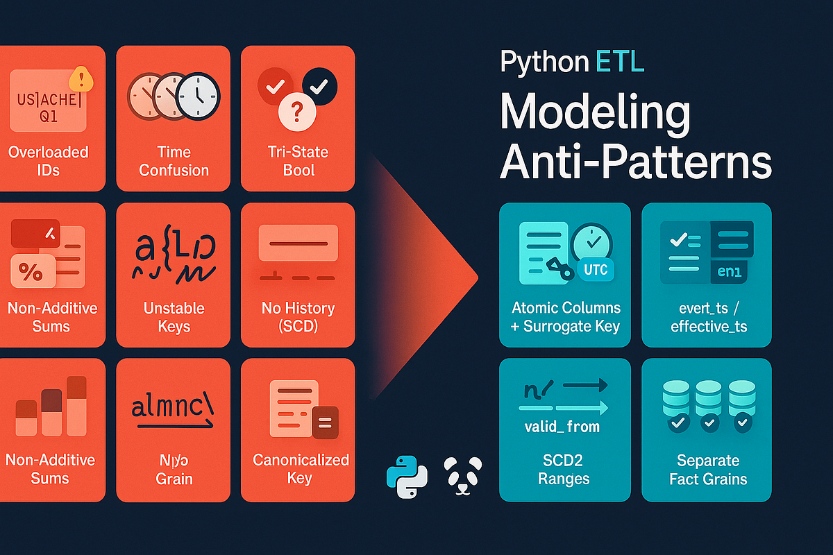 8 Data Modeling Anti-Patterns from Python ETL | by Hash Block | Oct, 2025 | Medium