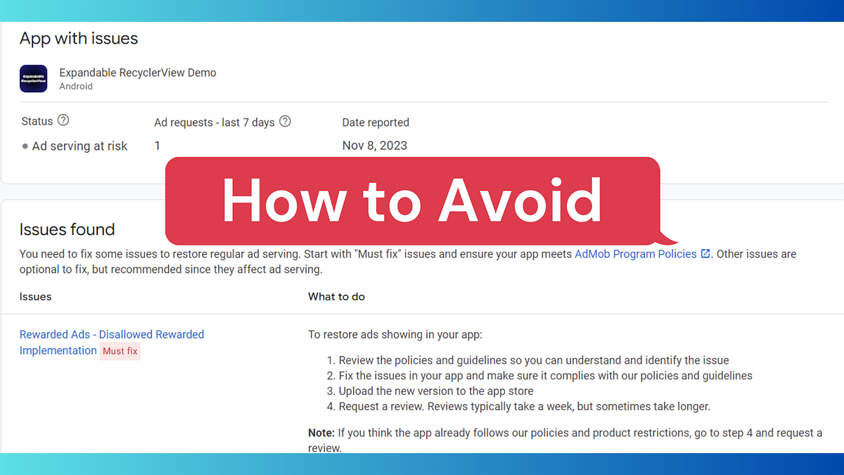 Rewarded Ads Gone Wrong: Avoid These Disallowed Implementations | by ...