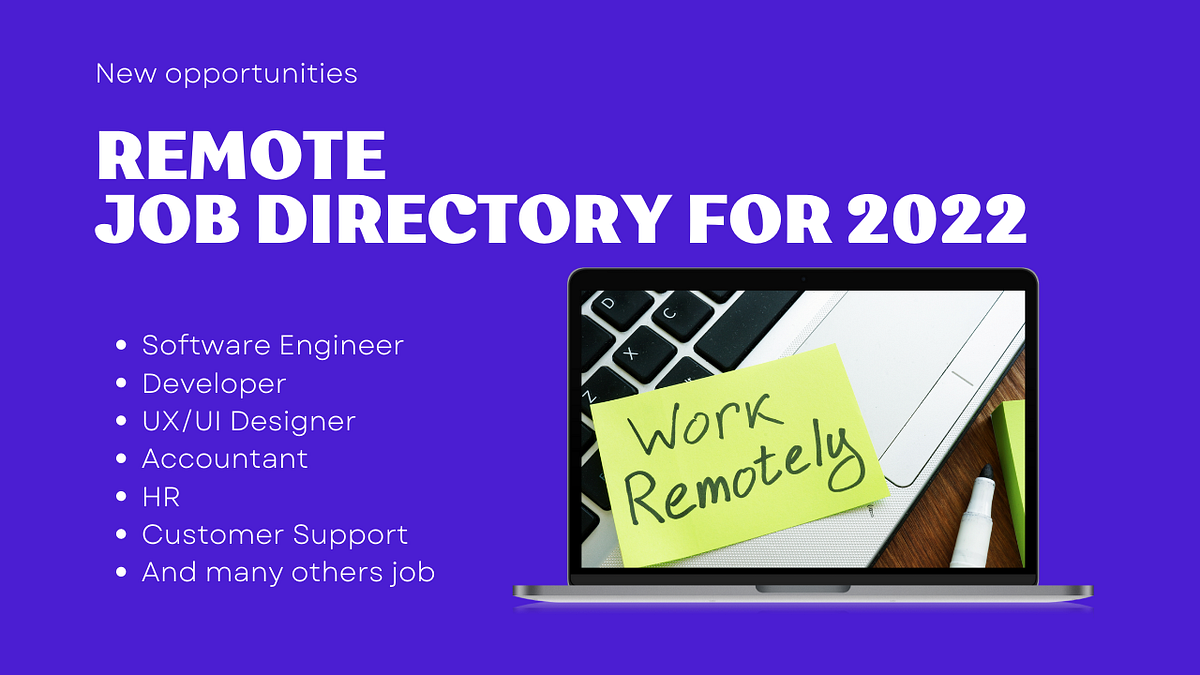 A comprehensive list of where to find Remote Jobs in 2022. | by Stephen ...