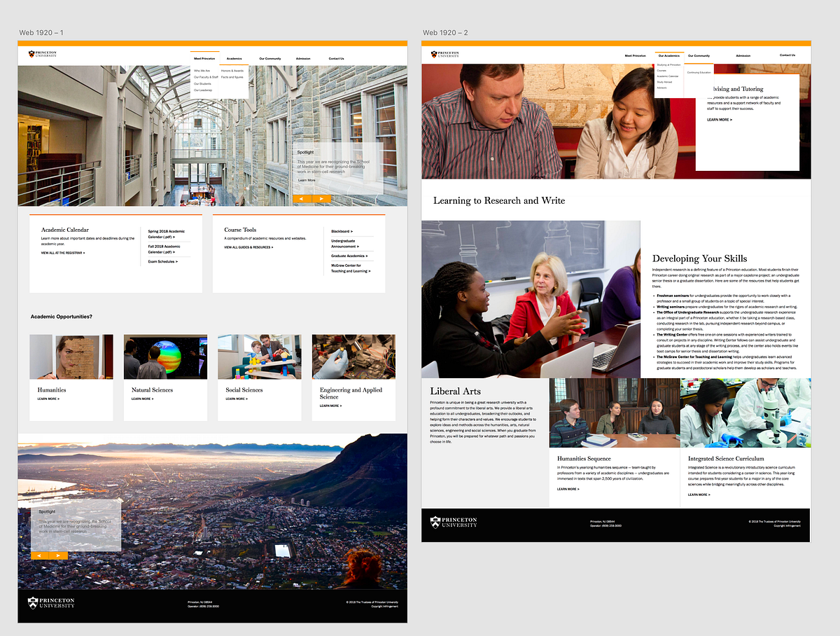 Princeton Website Redesign. Princeton University: Founded in 1746… | by ...