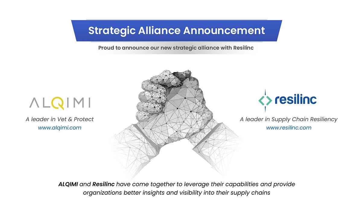 ALQIMI is very excited to announce its strategic alliance with Resilinc ...