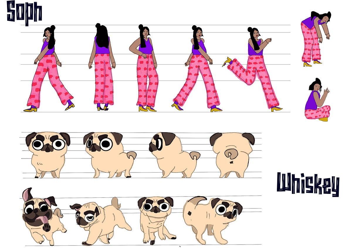 Week 3 Character Model Sheet - * Deepanjali - Medium