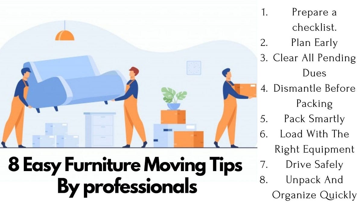 Are you moving and need some furniture moving tips? So here we have ...