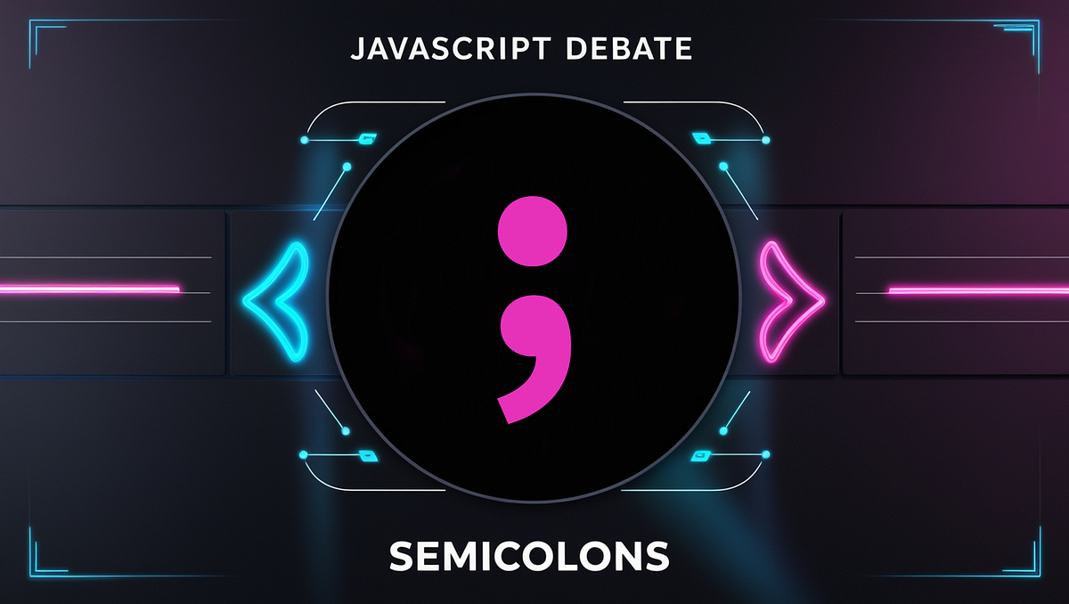 To Semicolon or Not? The Great JavaScript Debate | by Arnold Gunter | Medium