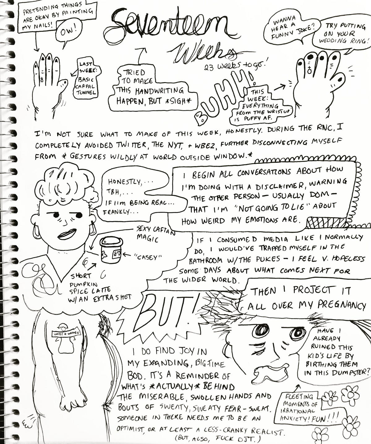 Pregnancy Comix: Week 17 | by kt hawbaker | mommy queerest | Medium