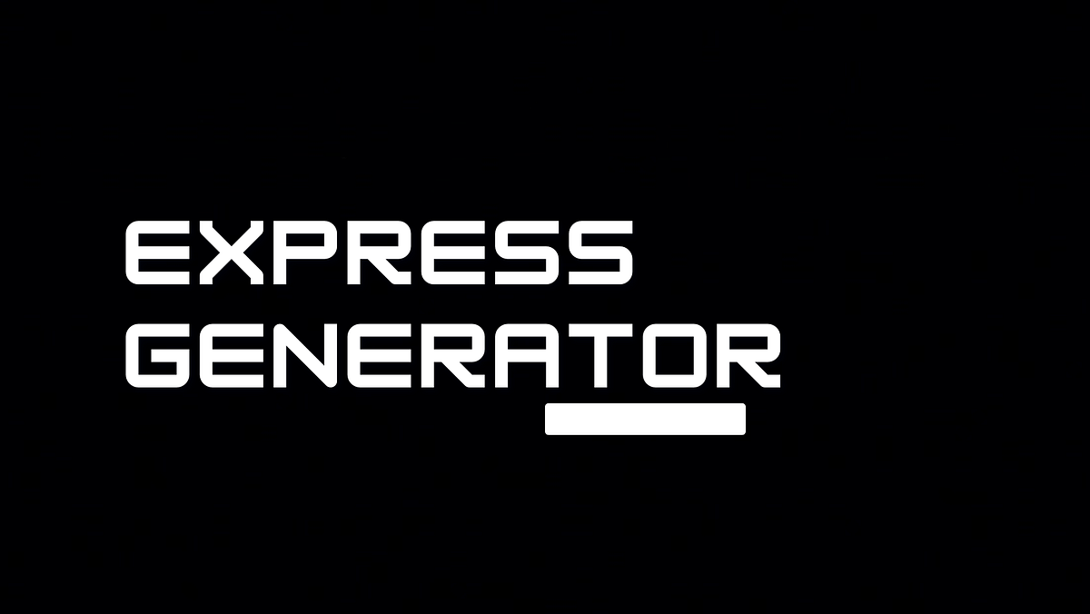 Express Generator — Pug Template - RGWEB3 - Medium