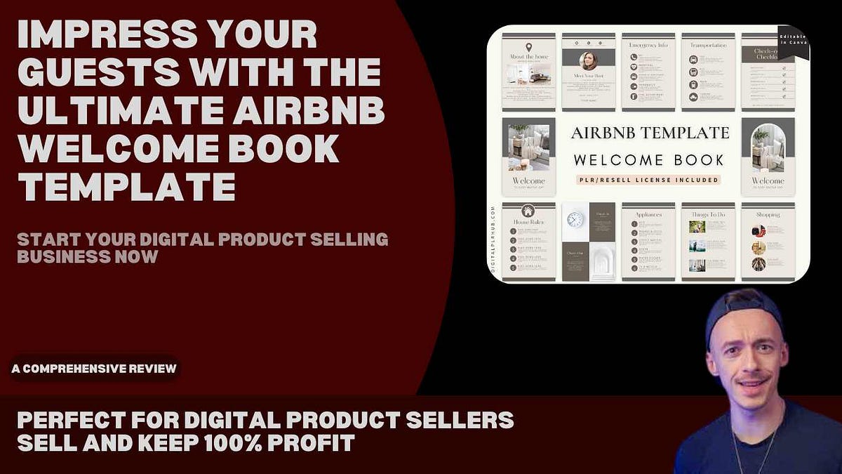 Impress Your Guests with the Ultimate Airbnb Welcome Book Template: A ...