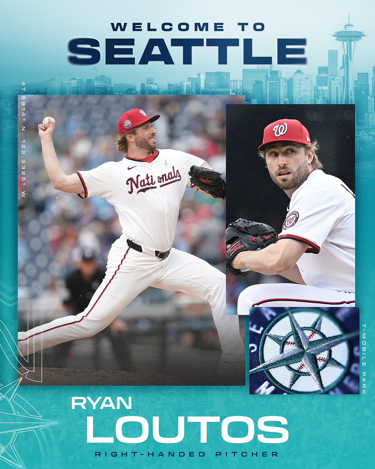Mariners Claim RHP Ryan Loutos off Waivers from Nationals | by Mariners ...