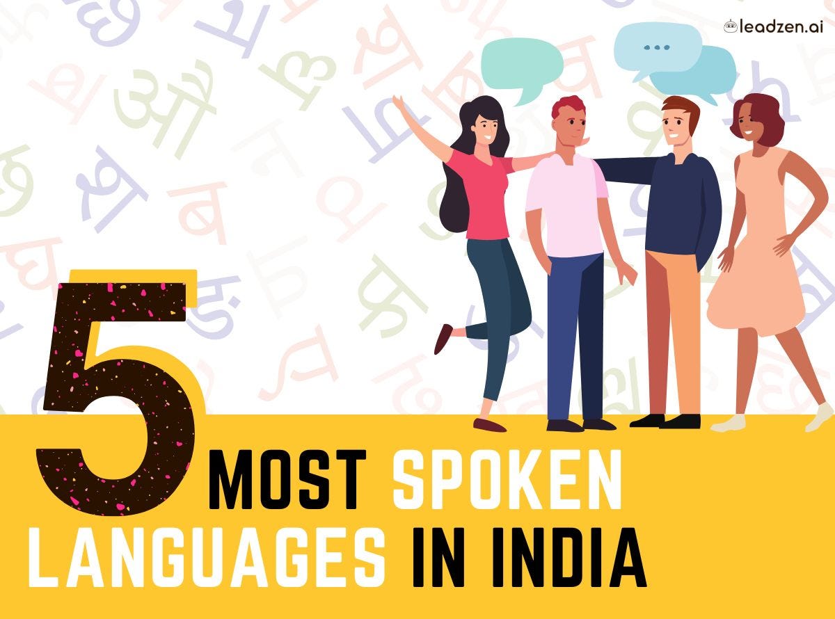 5 Most Spoken Languages In India. The top 5 most spoken languages in ...