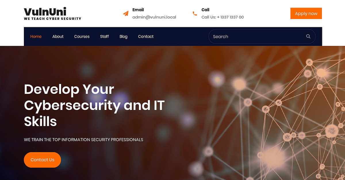 VulnUni: 1 — Vulnhub Walkthrough. This is my second Medium post, and my… | by infosecnoodle | Medium