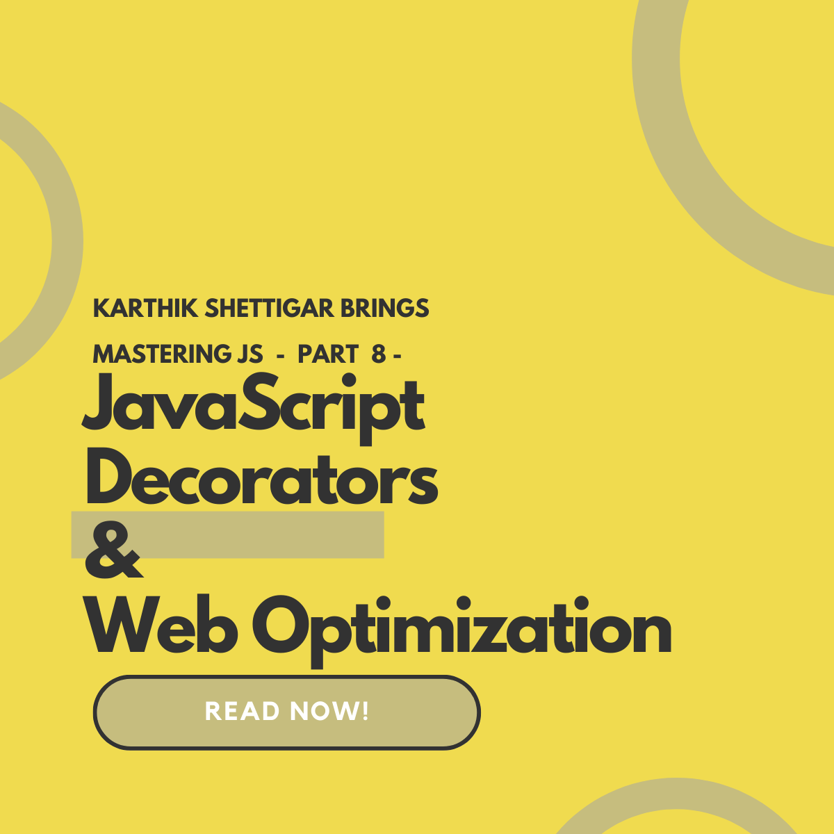 Mastering Javascript Part 8 — Javascript Decorators And Web Performance Optimization By 