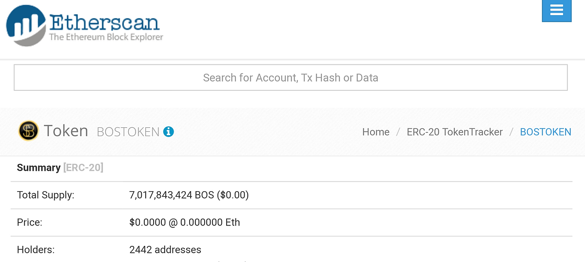 2,982,156,576 BOS were burn. Currently, the Bos team has completed ...