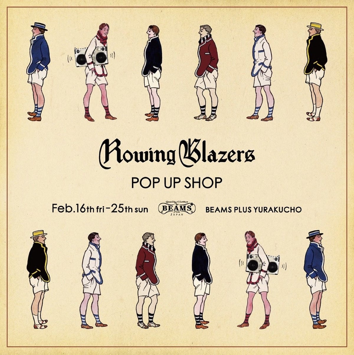 ROWING BLAZERS AT BEAMS PLUS. February 16th-25th | by Rowing Blazers ...