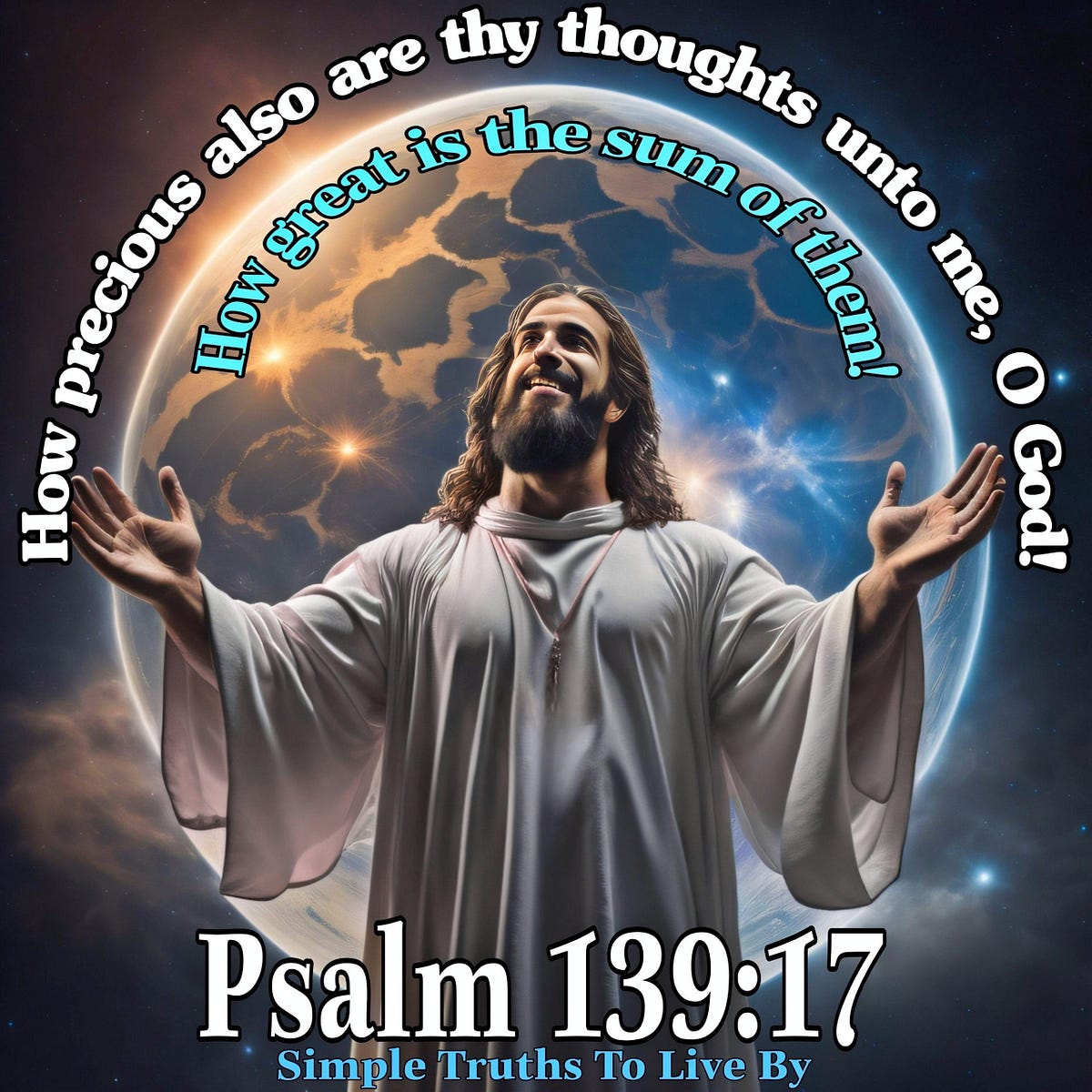 How precious also are thy thoughts unto me, O God! How great is the sum of them! - Psalm 139:17 ...