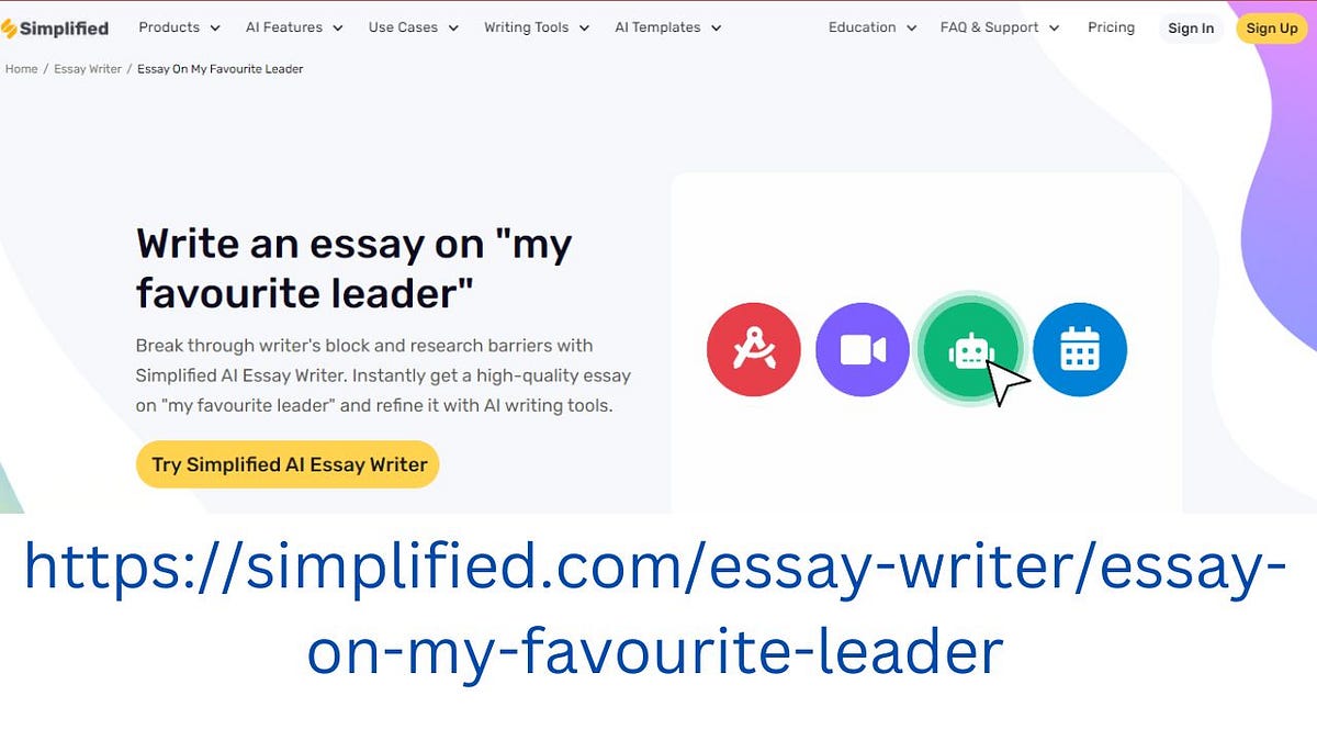 Writing Mastery in Leadership: My Favorite Leader Essay Writer Free ...