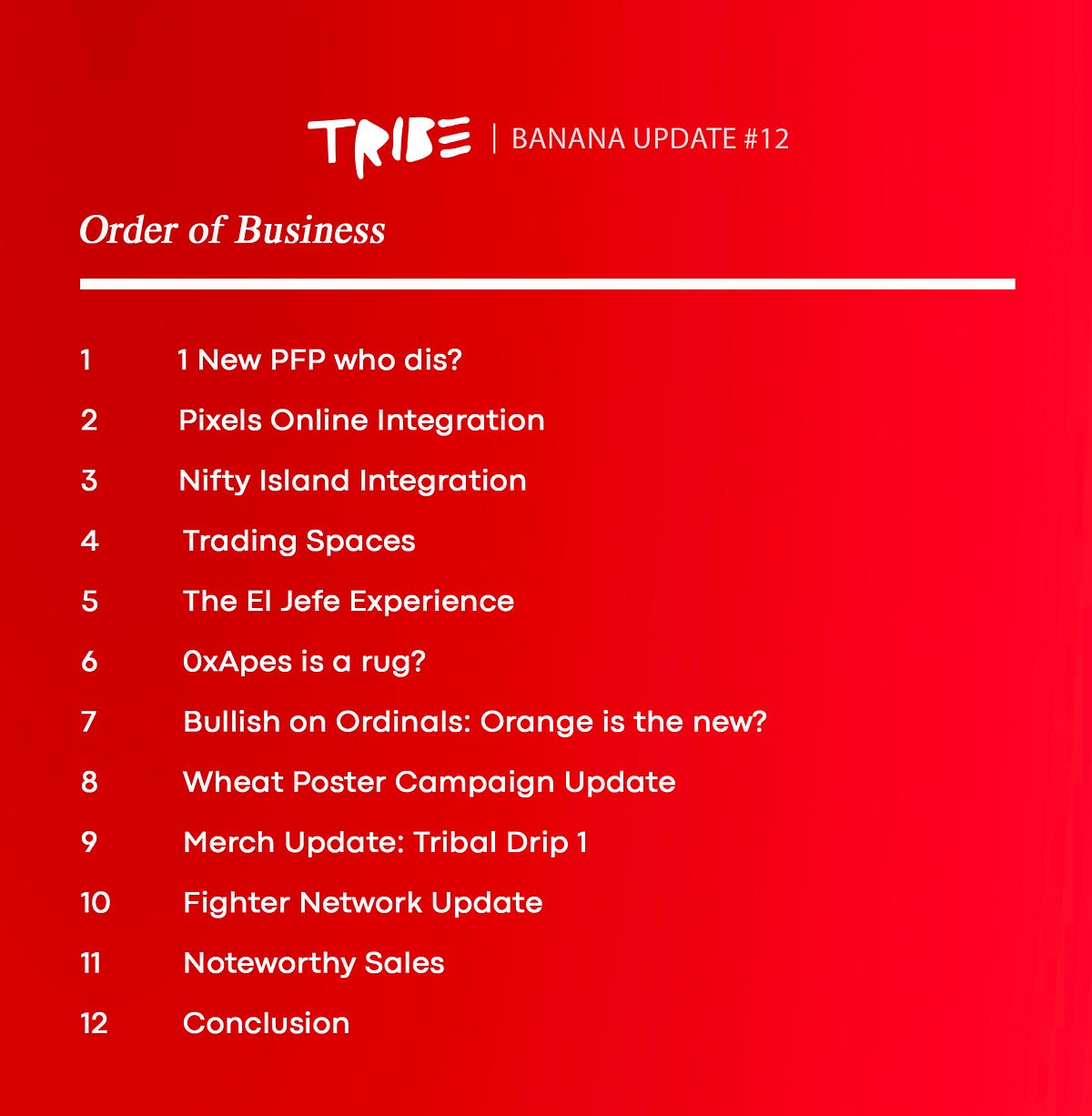 Banana Update #12. New PFP who dis? | by Tribe Odyssey | Medium