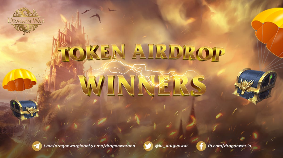 Airdrop winner list announcement. As tokens airdrop ended yesterday, we ...