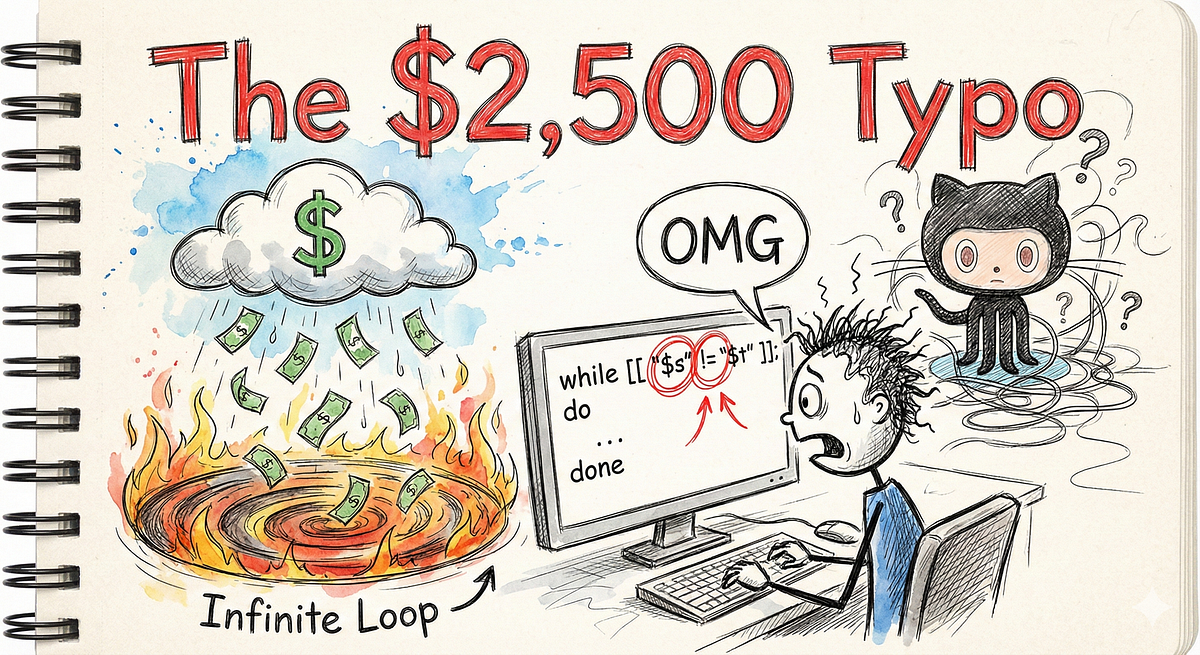 A $2,500 Typo: How One Line of Code Burned a GitHub Actions Bill | by ...