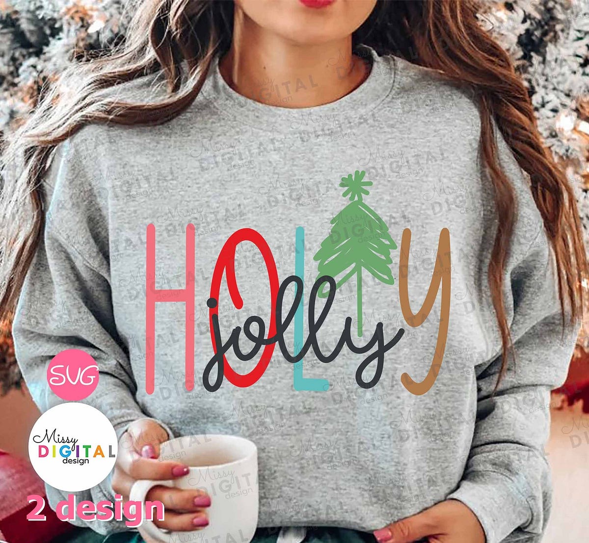 Retro Holly Jolly Christmas Svg,Christmas Saying Svg,Christmas ...