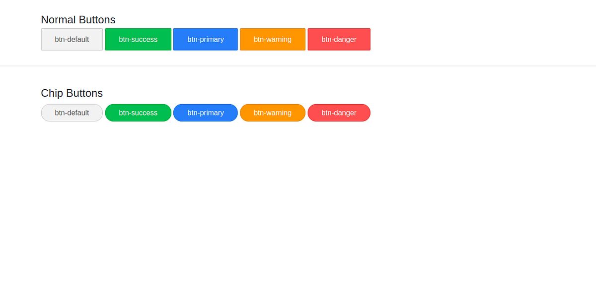 Custom Material Design Styling. Custom Material Design Buttons Styling ...
