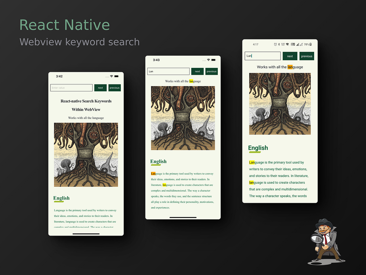 Unlocking the Impossible: Search Keywords Within WebView in React ...
