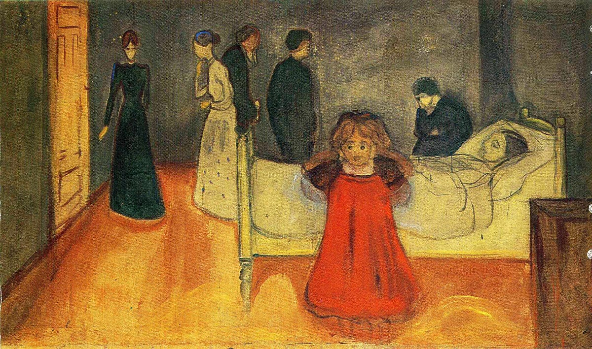 Spooky Art: The Dead Mother by Edvard Munch (Interpretation and ...