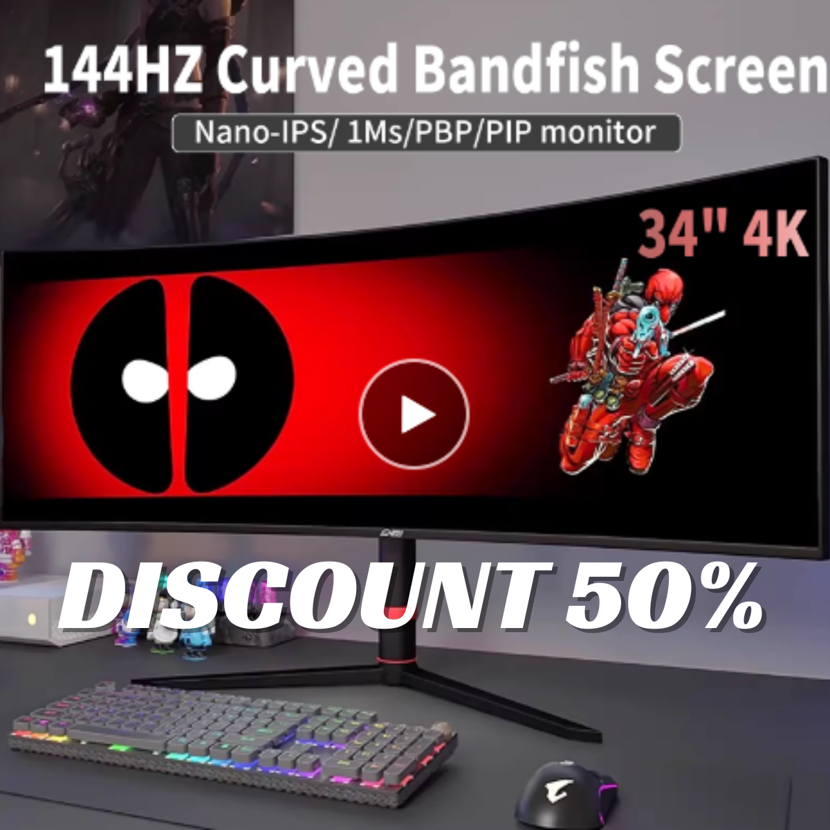 34-inch Ultrawide Monitor: The Best 4K 144Hz Curved Gaming Monitor | by ...