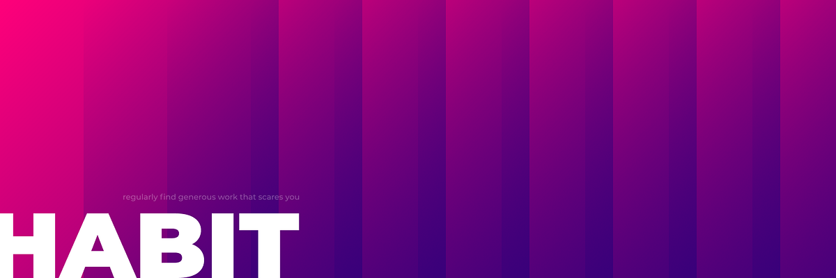 7. Habit. You cannot overcome a creative block… | by Gleb Sabirzyanov ...