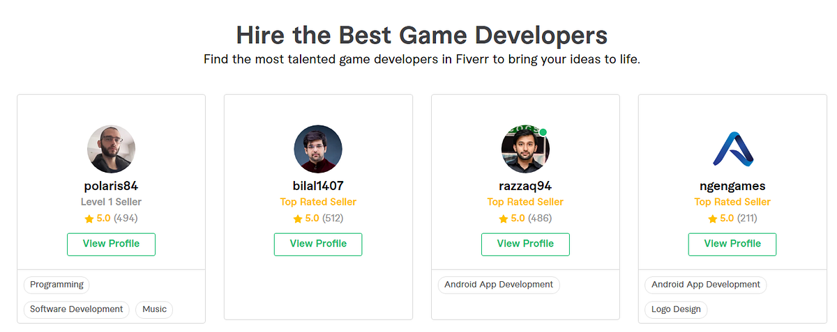 Top 5 Game Developer On Fiverr In 2022or 2023|Best Game Deveoper On ...
