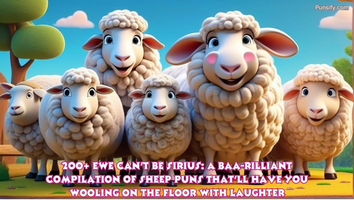200+ Ewe Can’t Be Sirius: A Baa-rilliant Compilation of Sheep Puns That ...