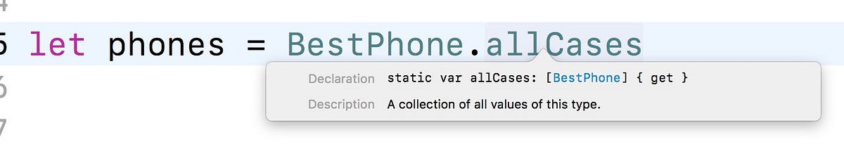 讓 Enum 變成 Array 的 Caseiterable And Allcases — Swift 42 新功能 彼得潘的 Swift Ios App 開發問題解答集 Medium