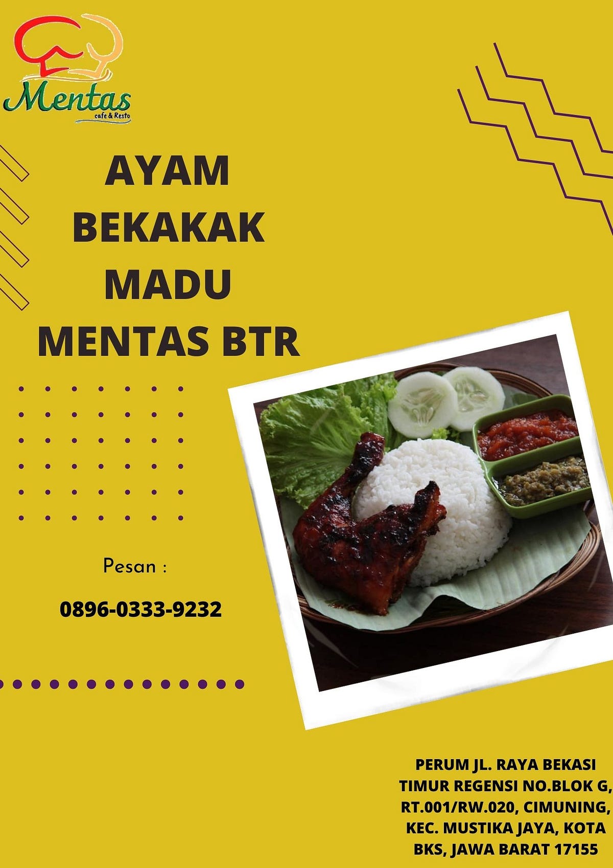 MENU MAKAN KELUARGA, Call 0896–0333–9232, Ayam Bekakak Madu Mentas BTR ...