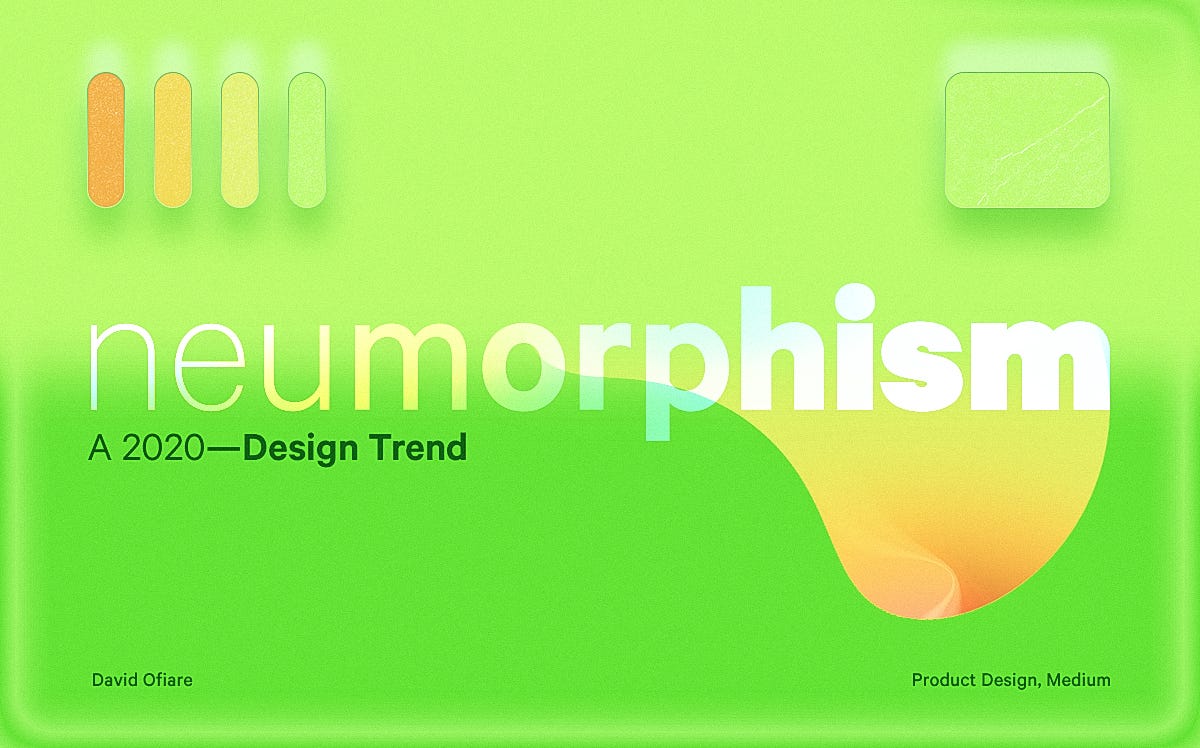 Neumorphism the right way — A 2020 Design Trend | by David Ofiare | Medium