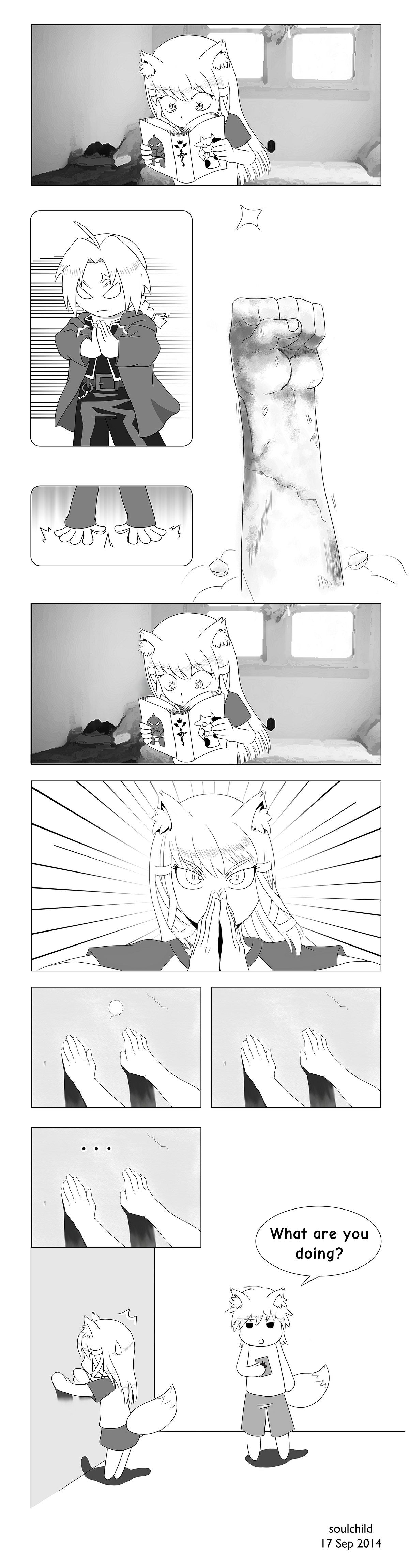 Short comic #1. I did this after reading fullmetal… | by Soulchild | Medium