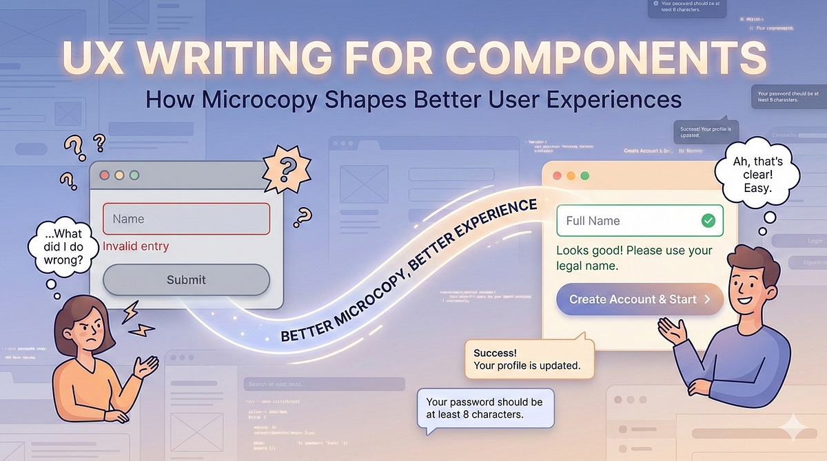 UX Writing for Components: How Microcopy Shapes Better User Experiences ...