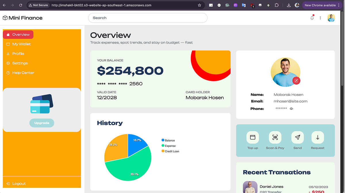 Deploying a Static Website on Amazon S3 and Setup Custom Domain | by ShakilOps | Medium
